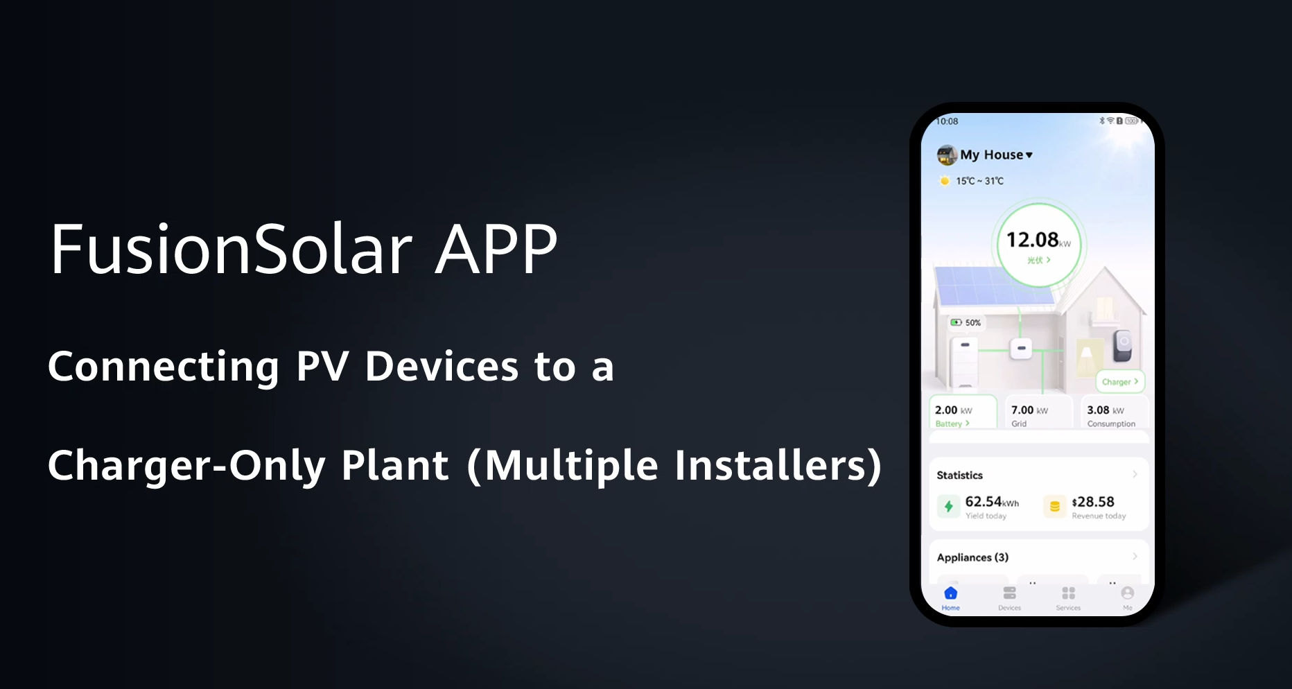 FusionSolar App Setup Wizard (Charger)