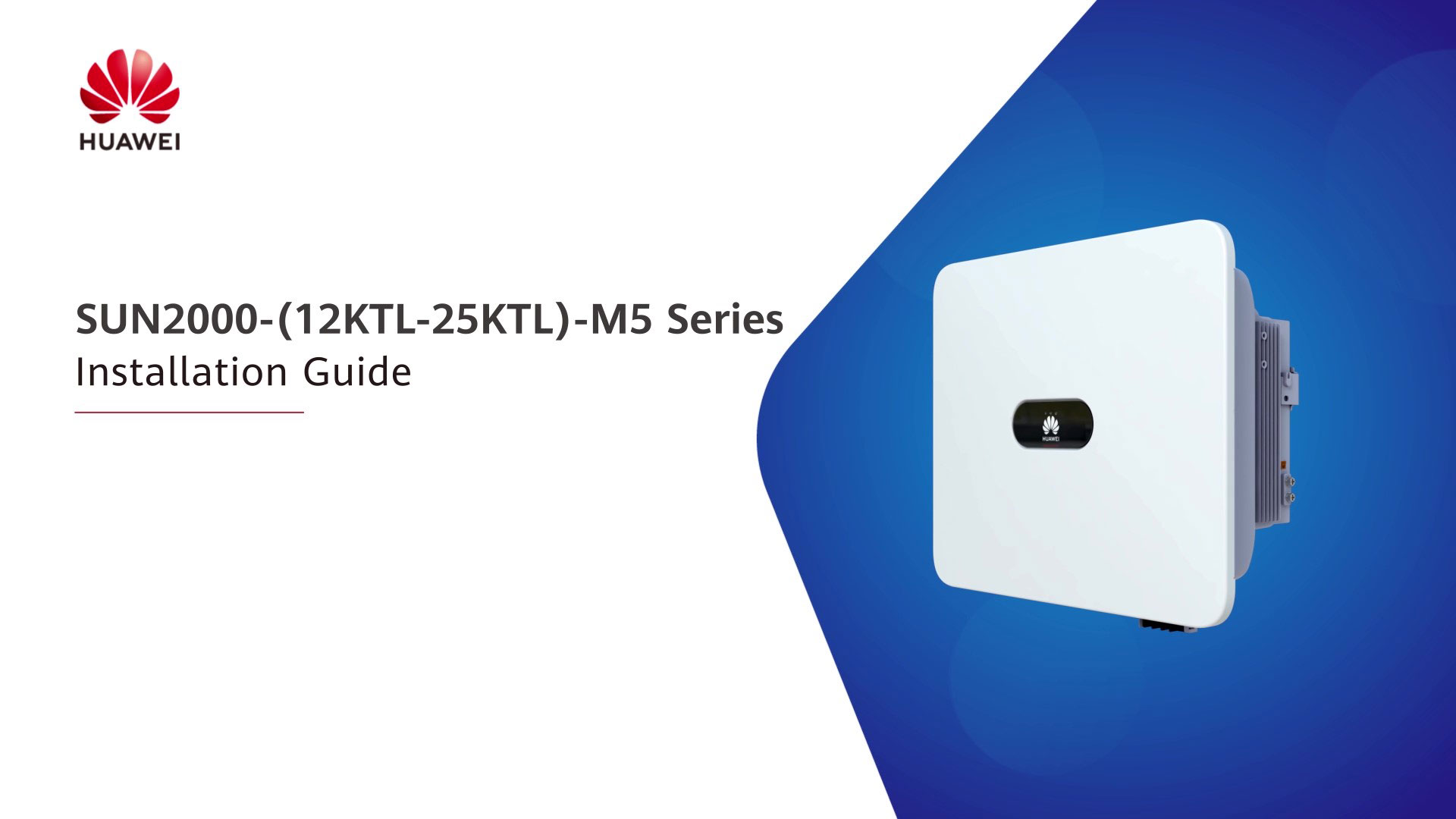 SUN2000-(12KTL-25KTL)-M5 Installation Video