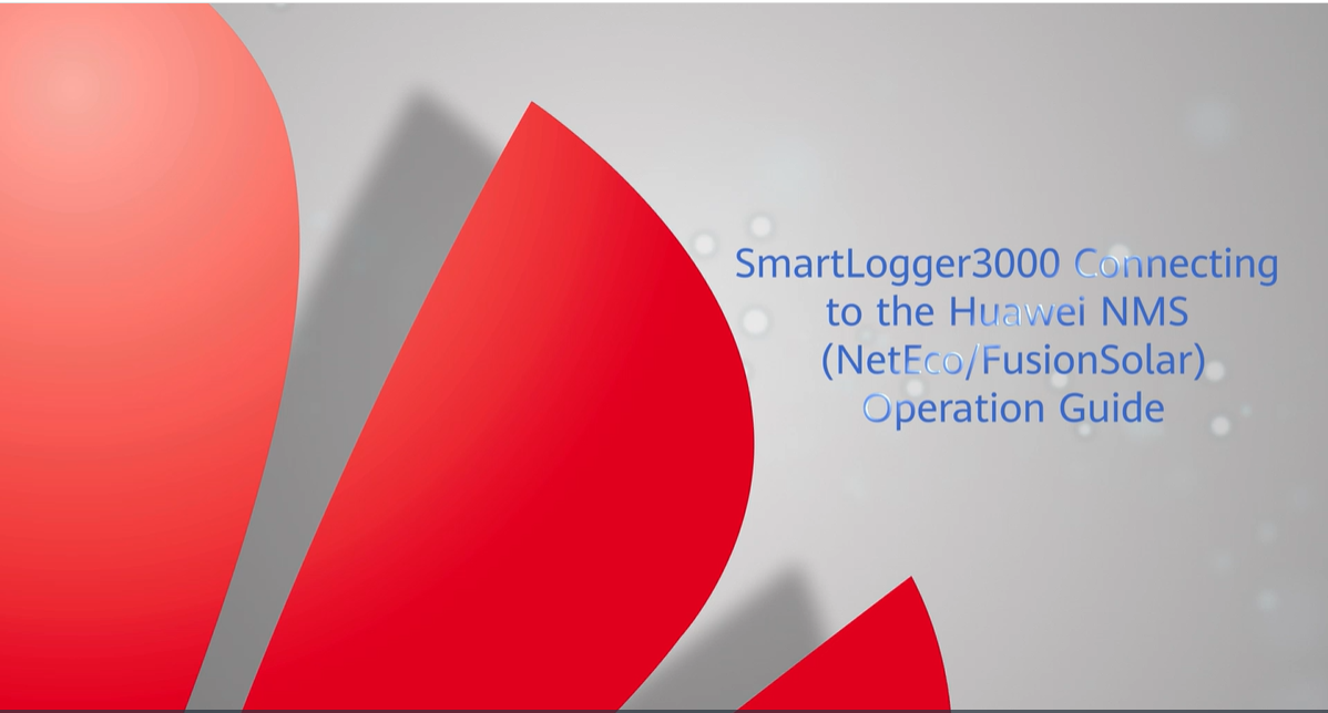 SmartLogger3000 Commissioning Video