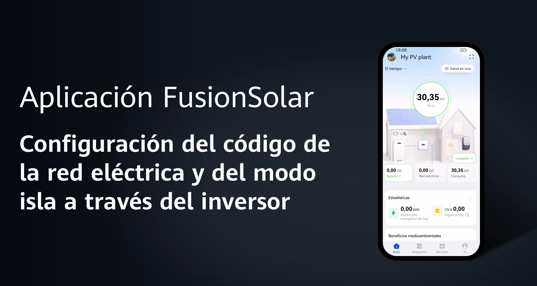 Aplicación FusionSolar Asistente de configuración (EMMA)