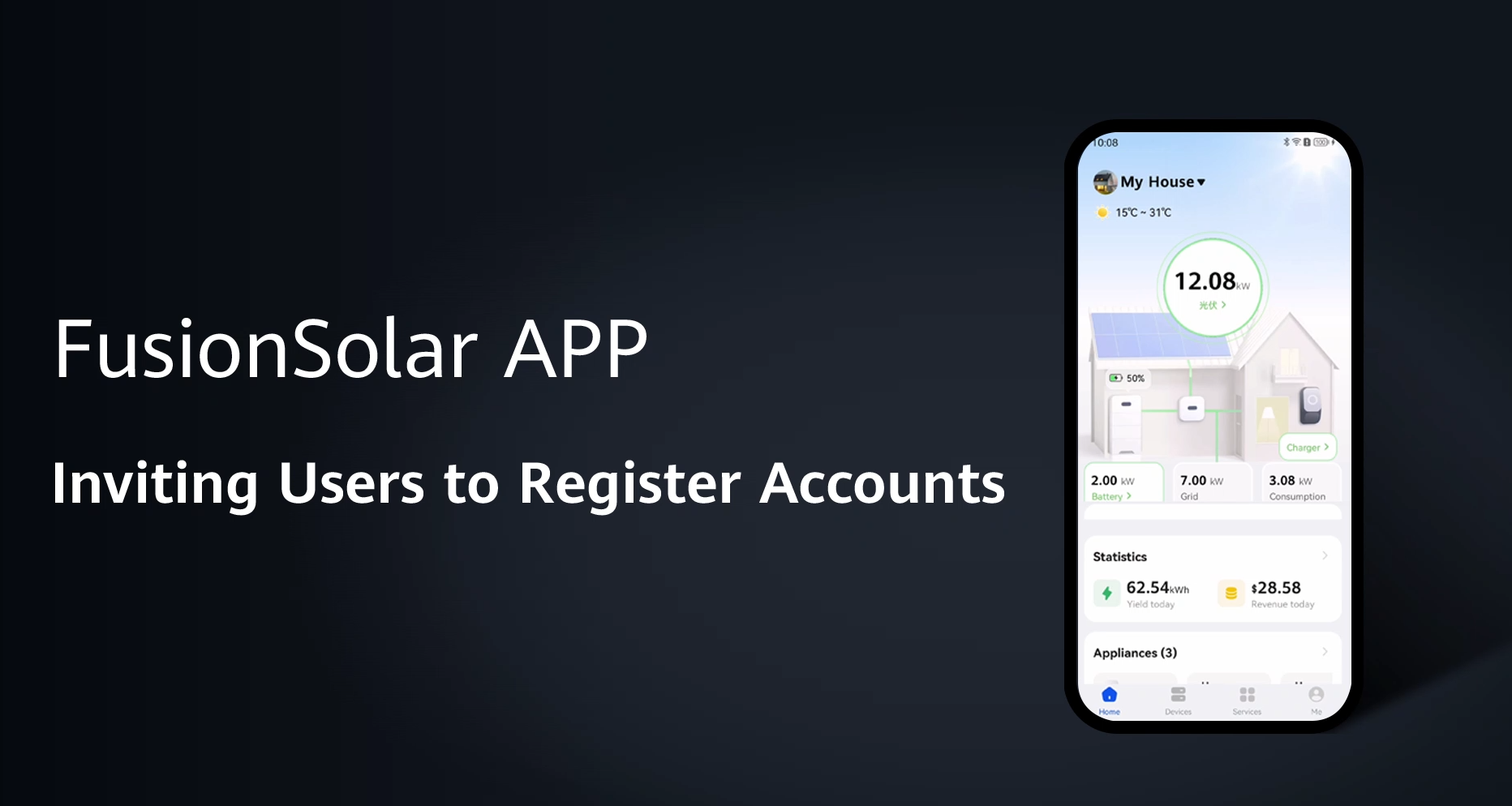 FusionSalor APP Inviting Users to Register Accounts
