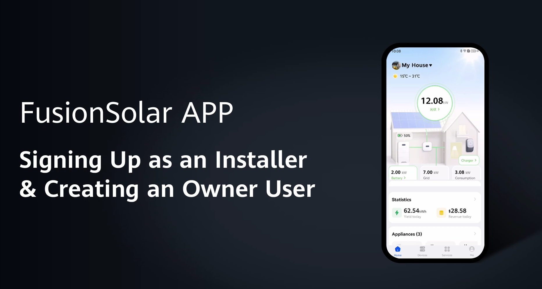 FusionSalor APP Signing Up as an Installer and Creating an Owner User